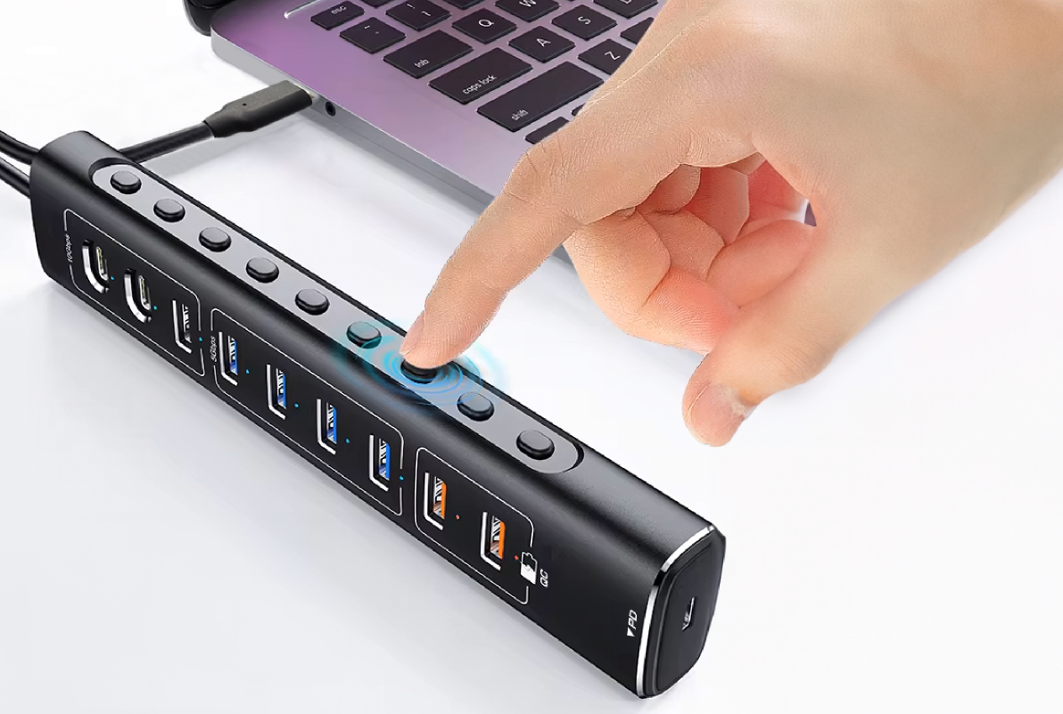 ITPROTECH USB3.2 Gen2接続 10ポートUSBハブ IPT-10HUB-GEN2 アイティプロテック